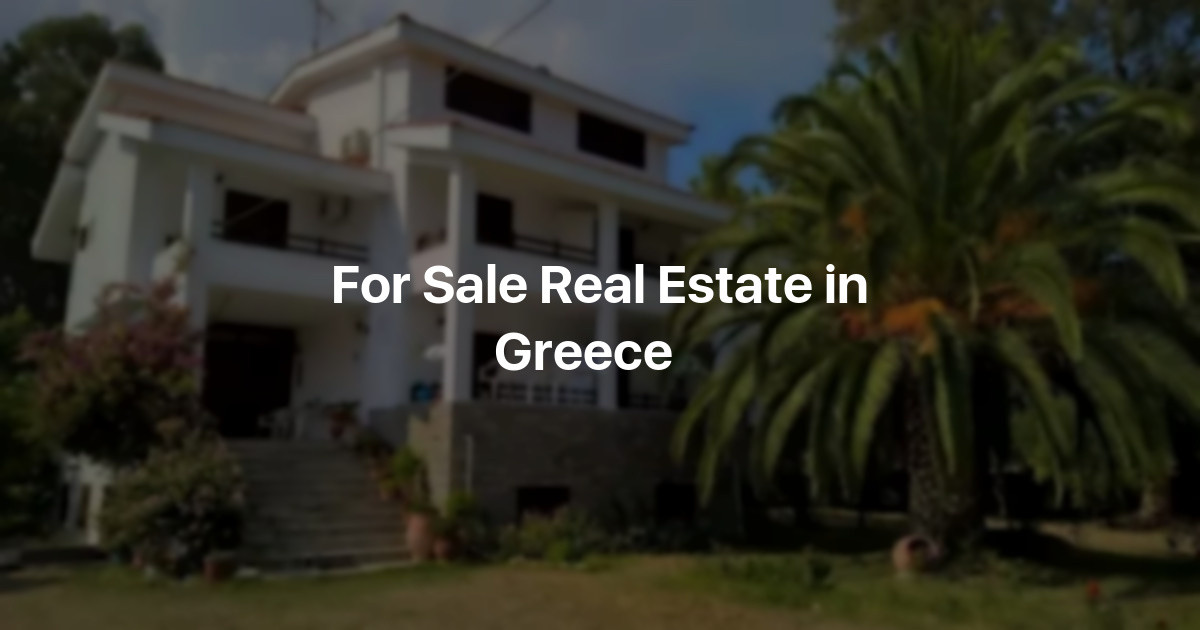 Buy real estate in Greece, prices from 14 944 $ ┋ HataMatata